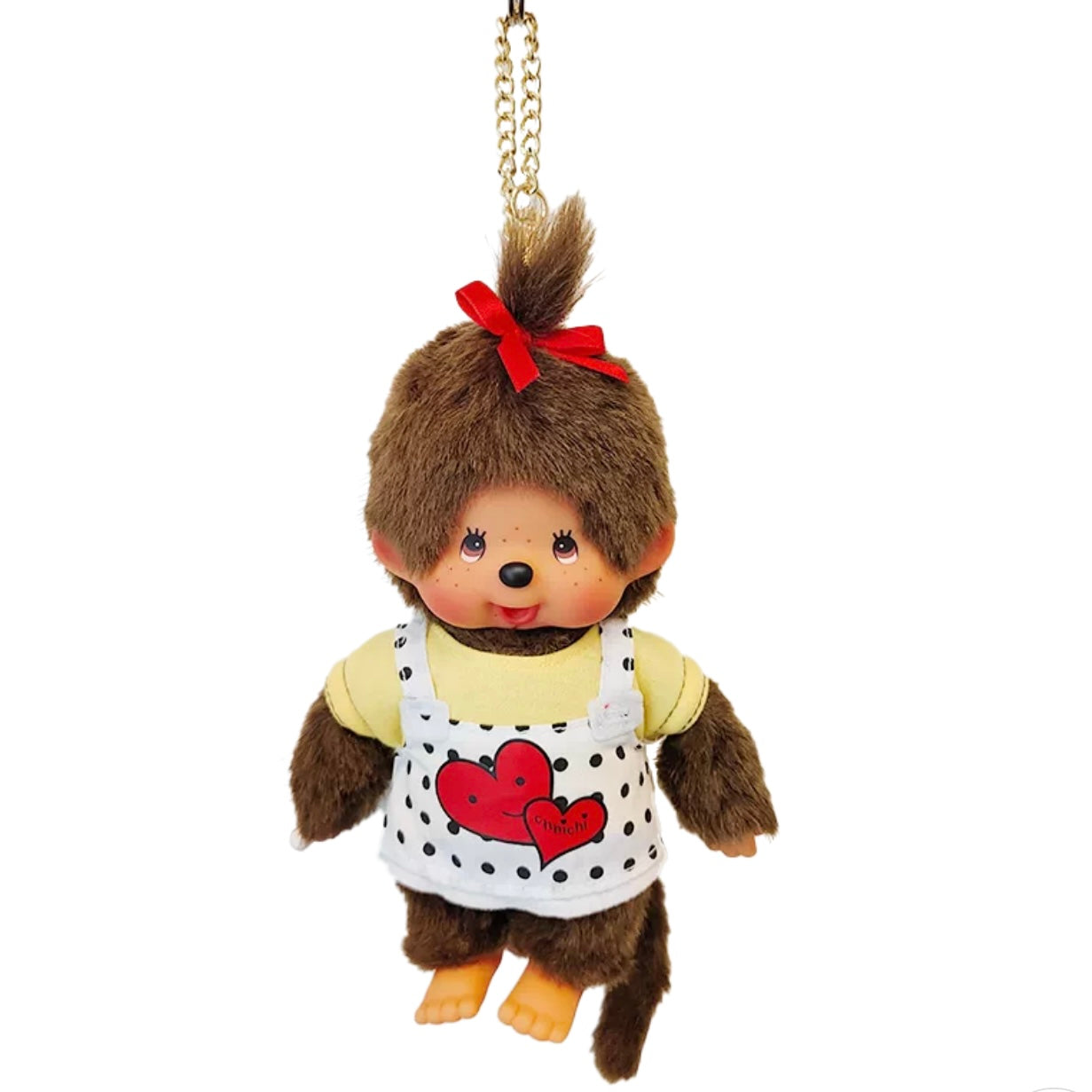 MONCHHICHI Monchhichi Dot Dress Doll 20CM Mascot Holder Keychain | Yore Store – YORE STORE
