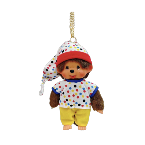 MONCHHICHI Monchhichi Dot Pyjama Doll 20CM Mascot Holder Keychain | Yore Store – YORE STORE