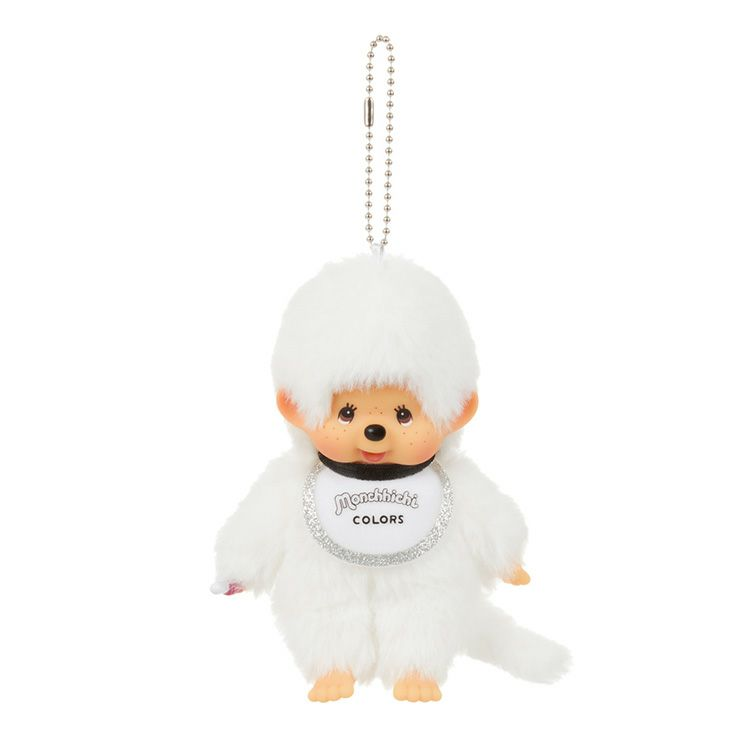MONCHHICHI Colours White Mascot Holder Keychain | YORE STORE