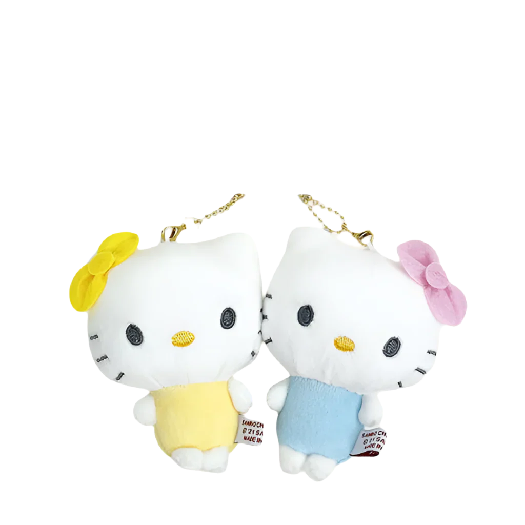 SANRIO Nikonui Hello Kitty & Mimmy Mascot Holder Keychain Set – YORE STORE