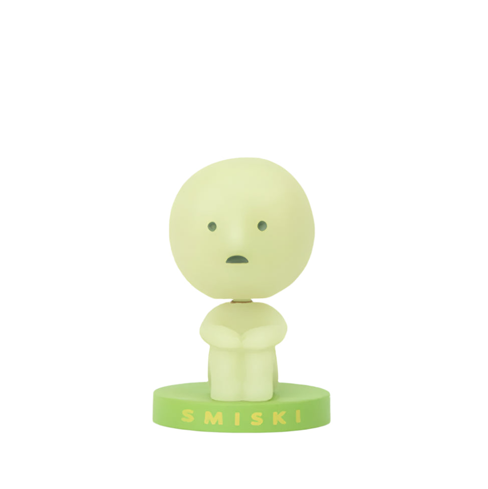 SMISKI Bobbing Head – Hugging Knees Glow-in-the-Dark Figure | Yore ...
