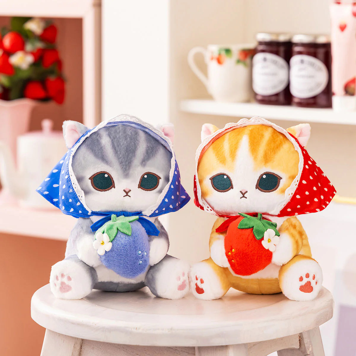 MOFUSAND Merci Strawberry Plush Doll (Blue Strawberry) | YORE STORE
