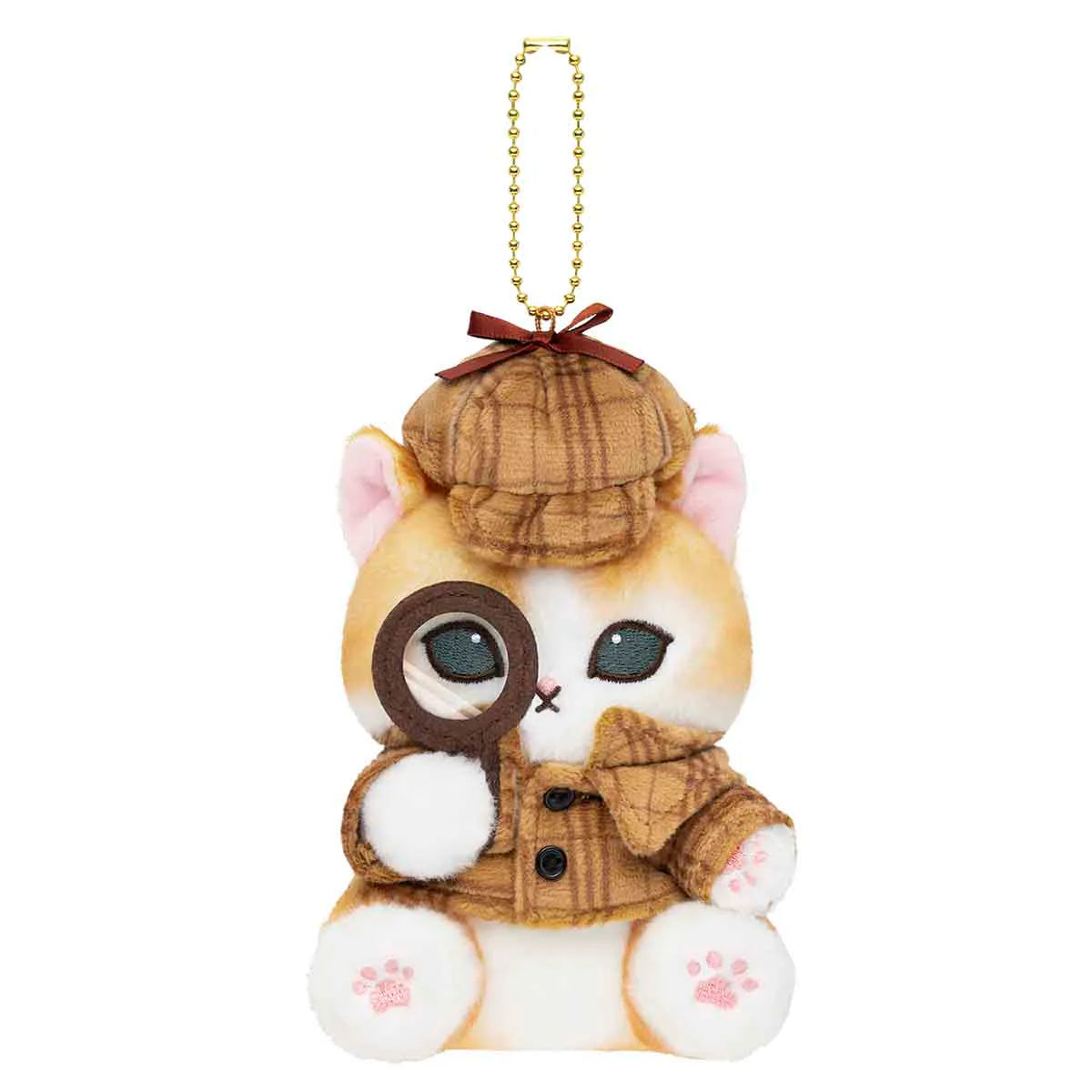 MOFUSAND Mofumofu Journey Detective Cat Mascot Holder Keychain | YORE STORE