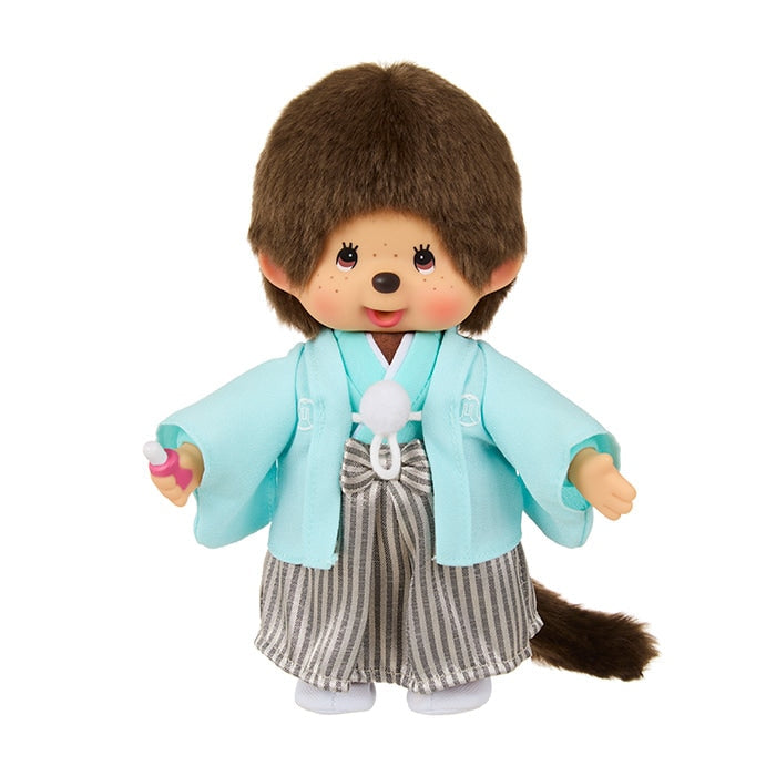 MONCHHICHI Monchhichi Blue Hakama Boy Plush Doll | YORE STORE