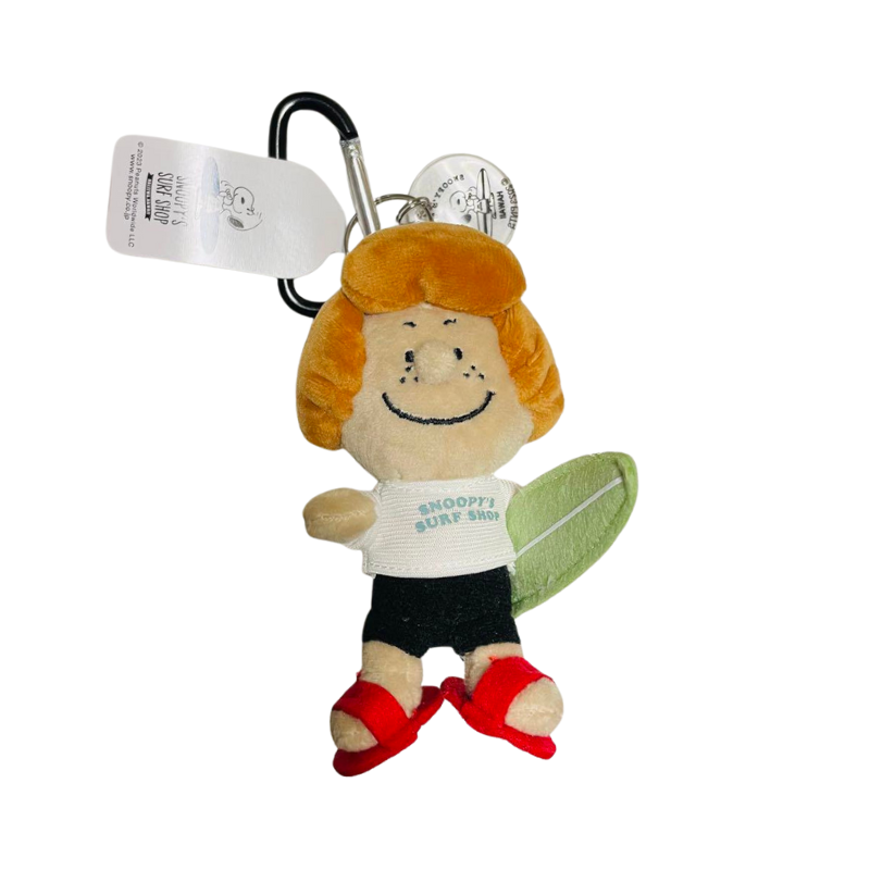 PEANUTS Hawaii Surf Shop Peppermint Patty Mascot Holder Keychain | YORE ...
